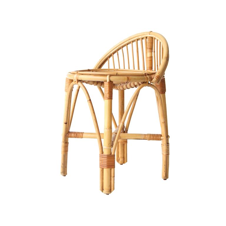 Pair of Bamboo Stools at 1stDibs