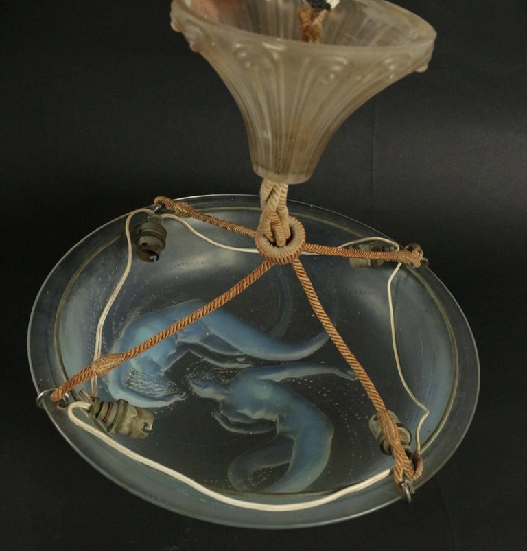 Rene Lalique Light Shade "Deux Sirenes" at 1stDibs