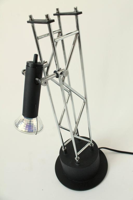 Bosetti Structural Halogen Chromed Table Lamp, 1970s, Italy For Sale at ...