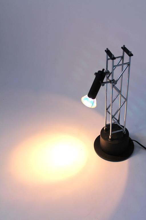 Bosetti Structural Halogen Chromed Table Lamp, 1970s, Italy For Sale at ...