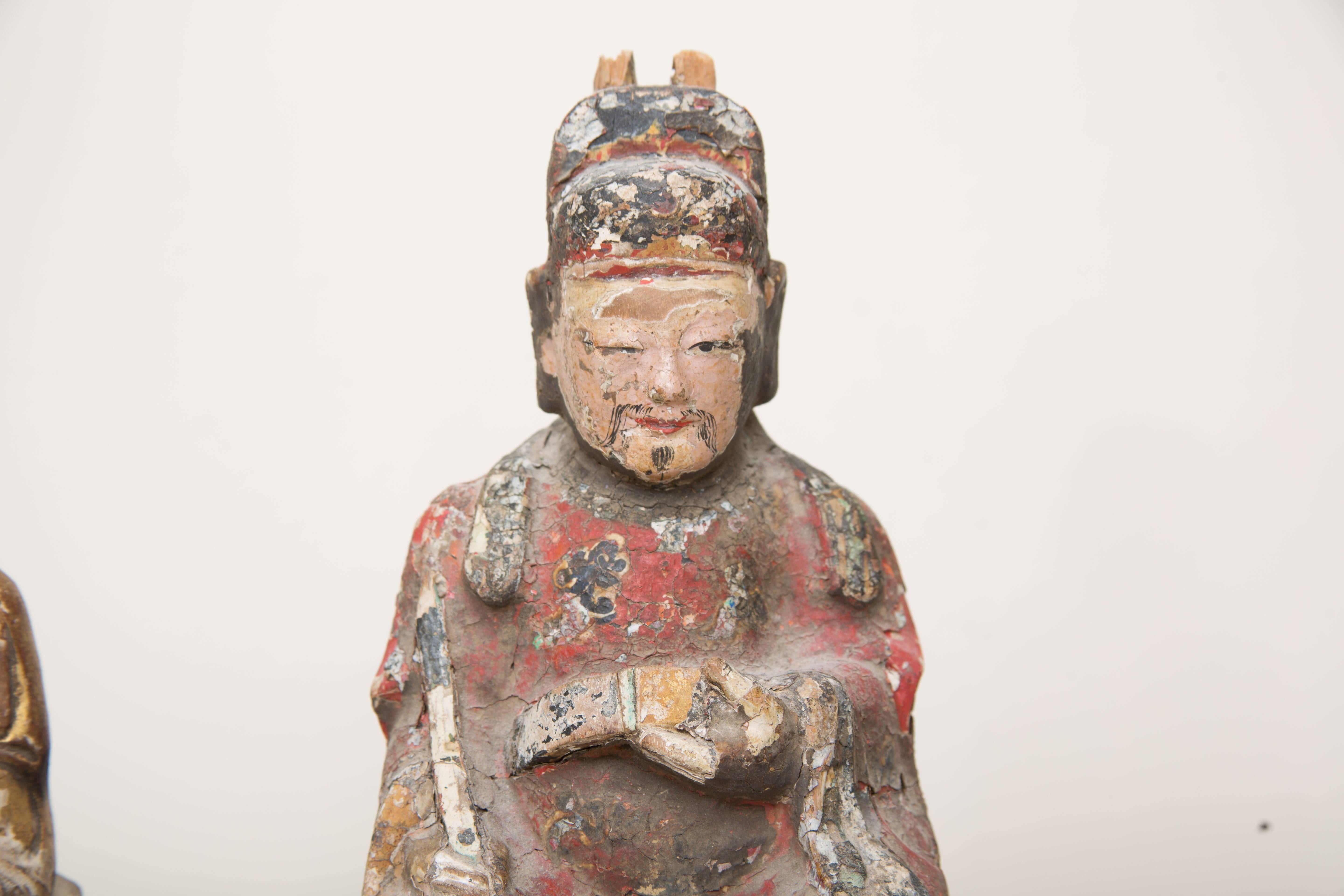 18th Century Hand-Carved Chinese Emperors at 1stDibs