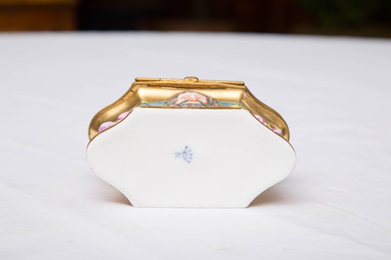 Capodimonte Box with Gilt and Colorful Figures at 1stDibs