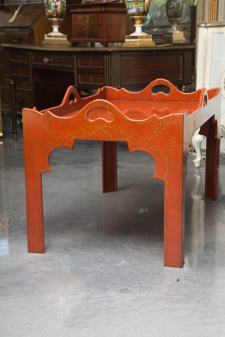 Painted, Decorated and Lacquered Tray Table at 1stDibs