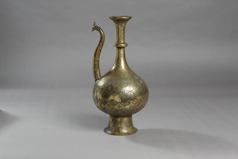 16th Century Safavid Tinned Brass Ewer 'Aftabe' For Sale at 1stDibs ...