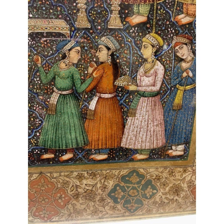 Late 19th Century, Muhammad Shah Enthroned with the Persian Nadir Shah ...