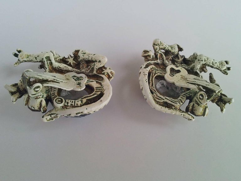 HAR Vintage Dragon Bracelet and Earrings, 1959, American For Sale at ...