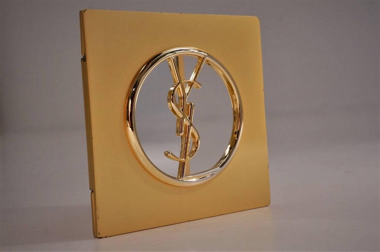 YSL Compact Makeup Mirror Gilt, circa 1980s, French at 1stDibs