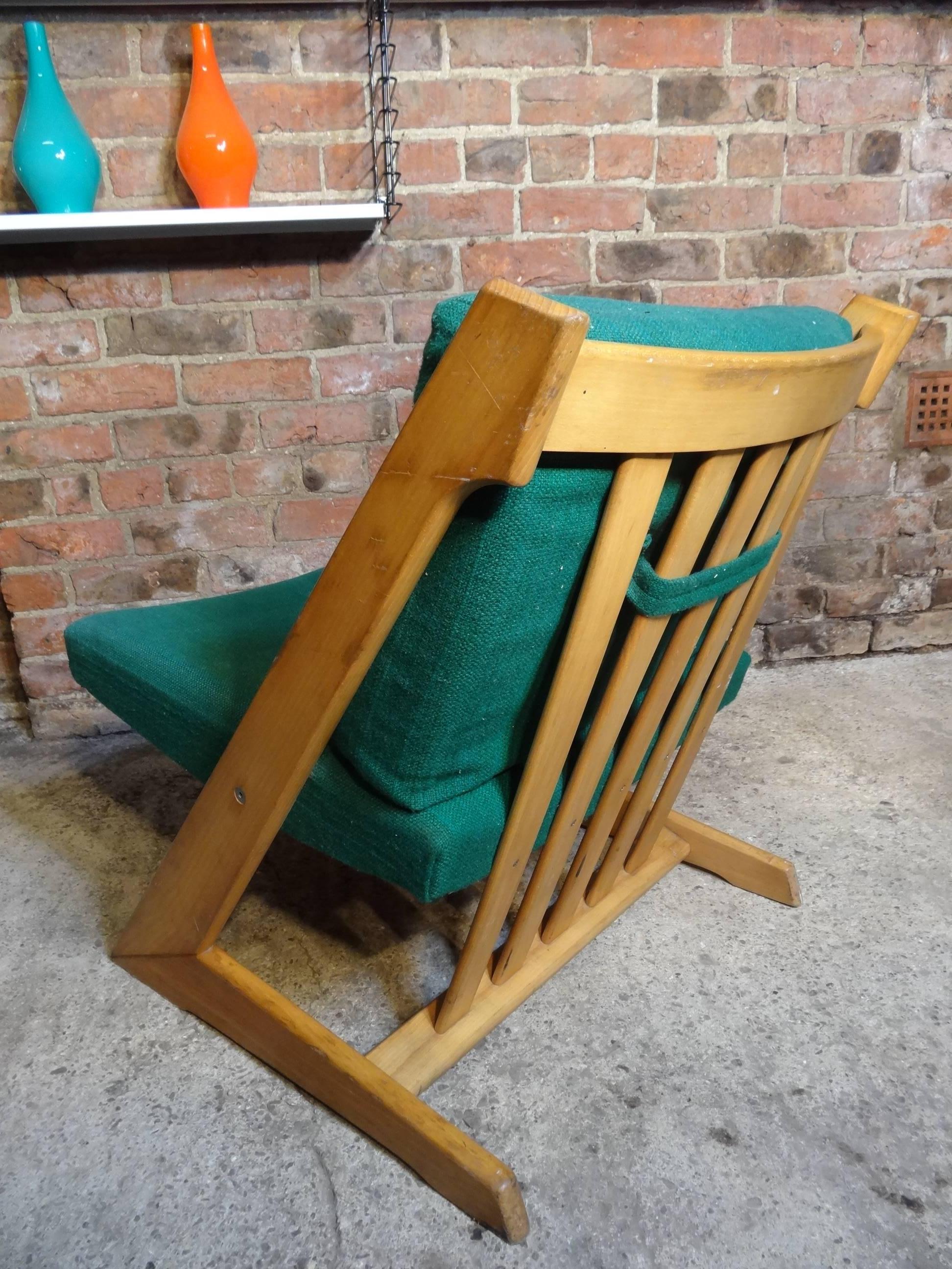 Mid-Century Modern 1960 Stunning Danish Z Design Lounge Chair For Sale ...