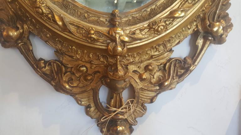 Early Victorian Mirror with Gold Giltwood For Sale at 1stDibs