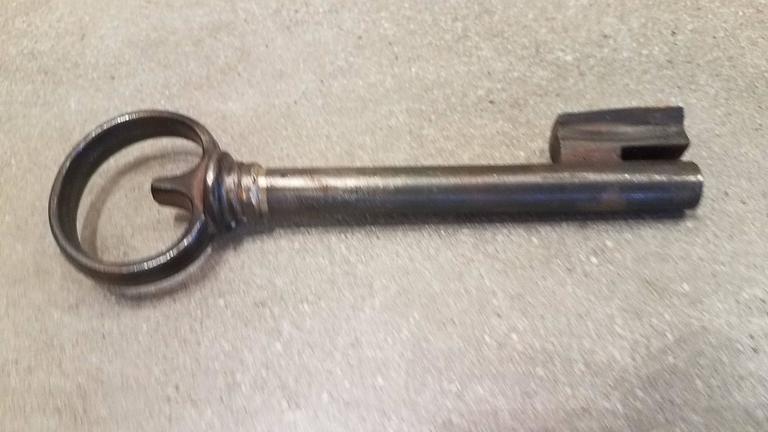 18th Century Swiss Door Latch with Original Key For Sale at 1stDibs