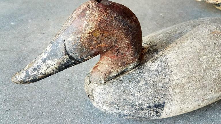 Antique Wooden Duck Decoys with Distressed Paint at 1stDibs | antique ...