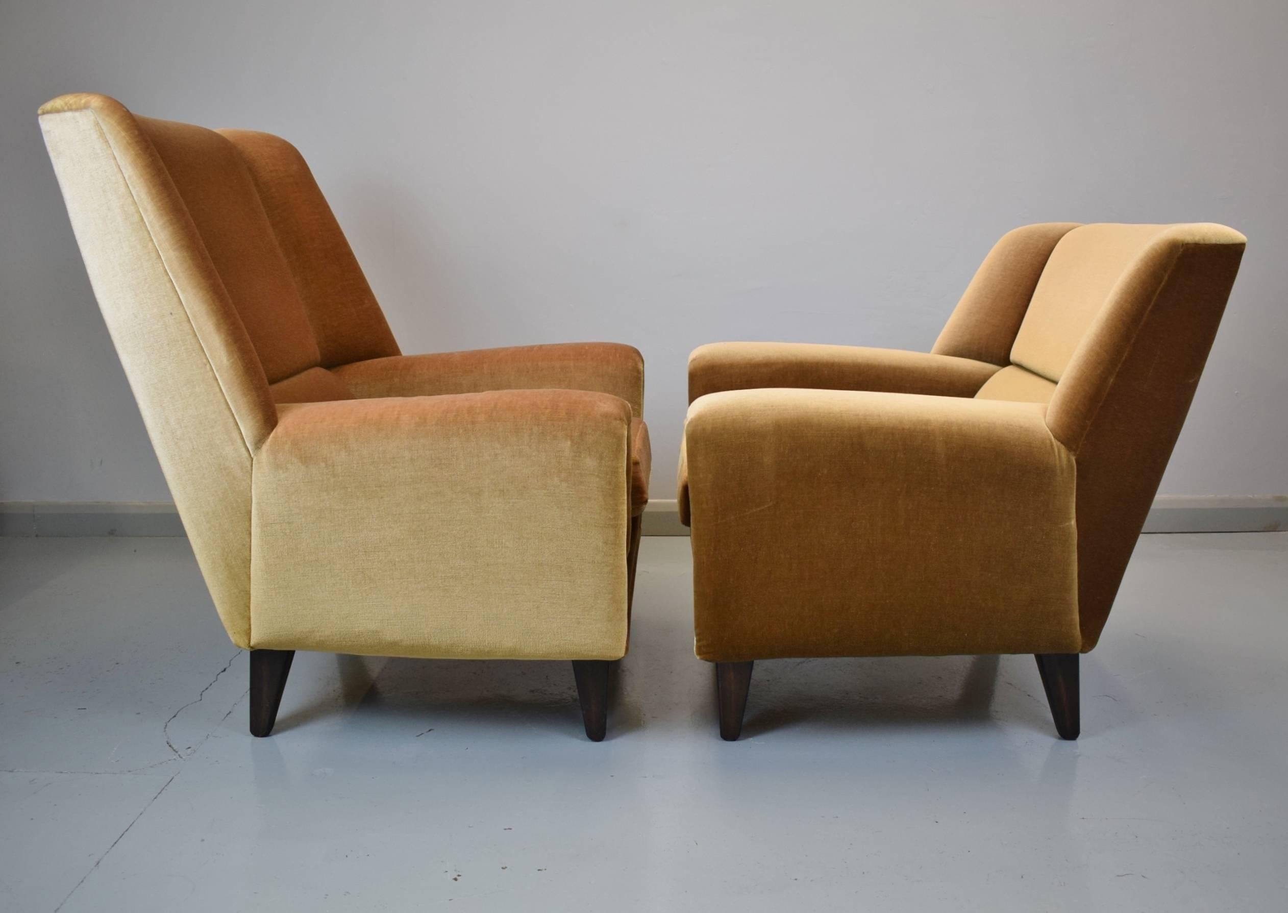 Pair of Mid-Century Danish Kurt Ostervig 'His and Hers' Model 61 Lounge ...