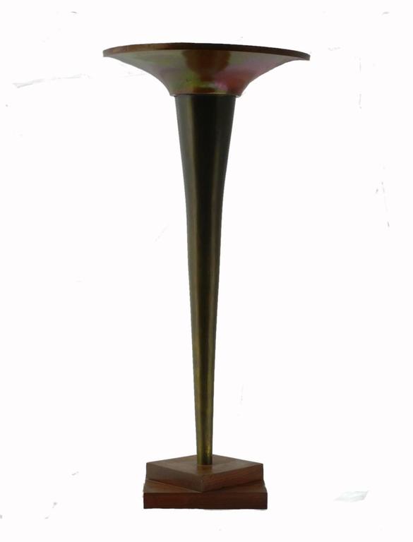 Art Deco Lamp Copper Uplighter Large Table Light, circa 1930 For Sale ...
