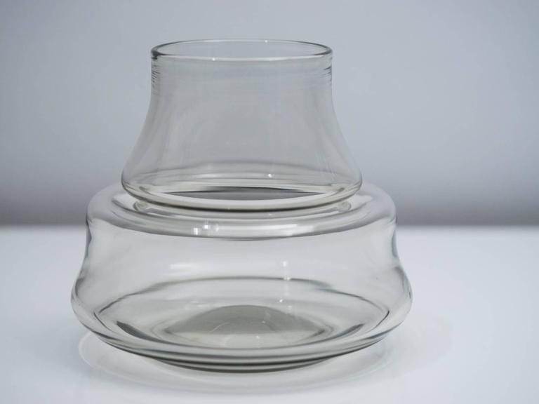 "Marco" Light Grey Blown Glass Vase by Sergio Asti for Salviati, 1961 ...