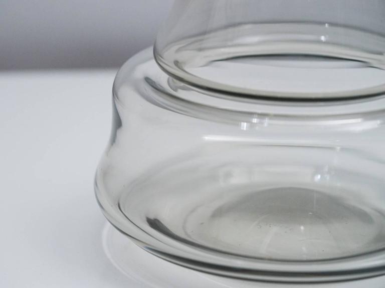 "Marco" Light Grey Blown Glass Vase by Sergio Asti for Salviati, 1961 ...