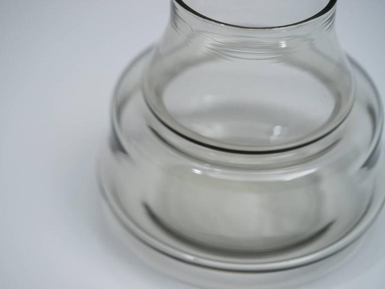 "Marco" Light Grey Blown Glass Vase by Sergio Asti for Salviati, 1961 ...