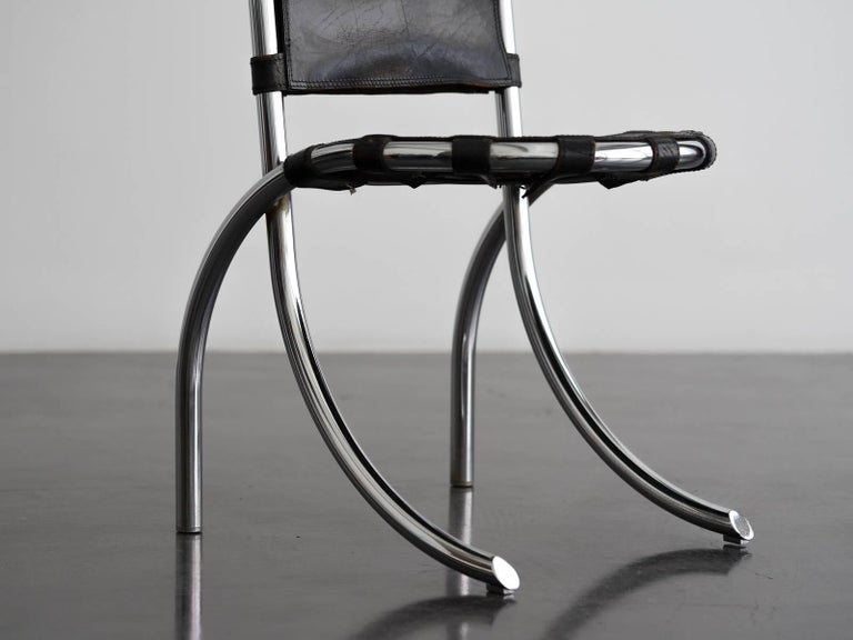 Set of 4 "Medusa" Chairs by Studio Tetrarch for Alberto Bazzani, 1969 ...