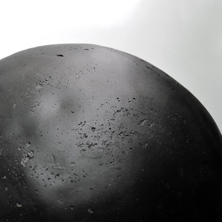 Tall Buddy Floor Lamp with Concrete Noggin and Brass Tripod Legs at 1stDibs
