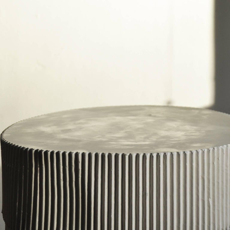 Elna Side Table Made from Cast Gypsum at 1stDibs