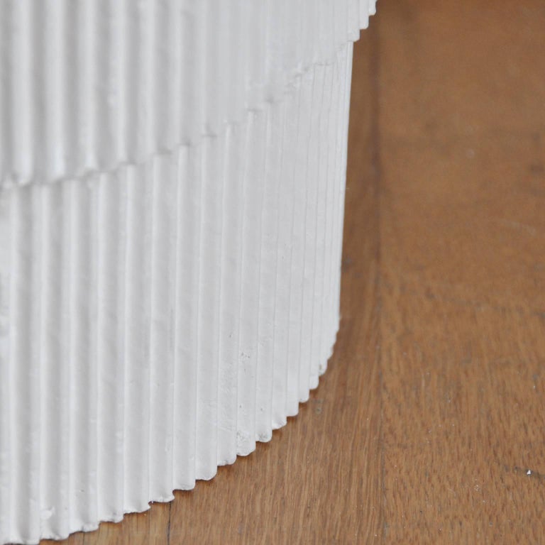 Elna Side Table Made from Cast Gypsum at 1stDibs