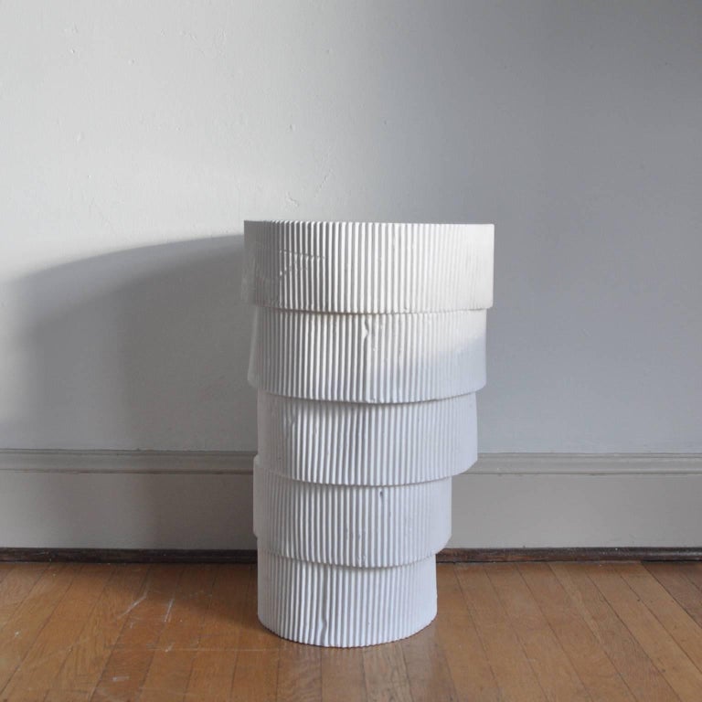 Elna Side Table Made from Cast Gypsum at 1stDibs