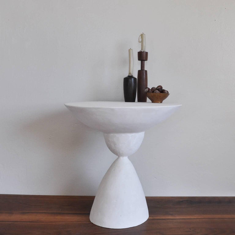 Sculpted Plaster Marasai Side Table For Sale at 1stdibs