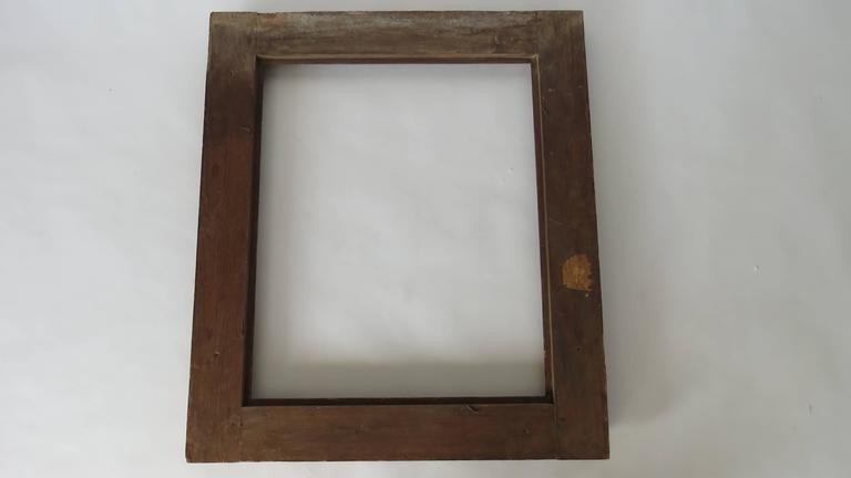 18th Century Polychrome Wood Frame For Sale at 1stDibs