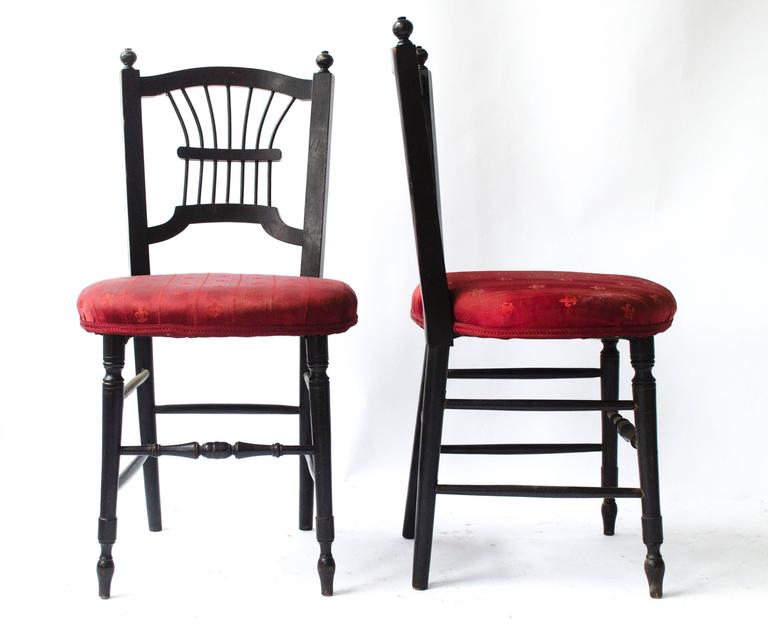 Morris and Co A Pair of Ebonised Sussex Chairs Designed by Dante ...
