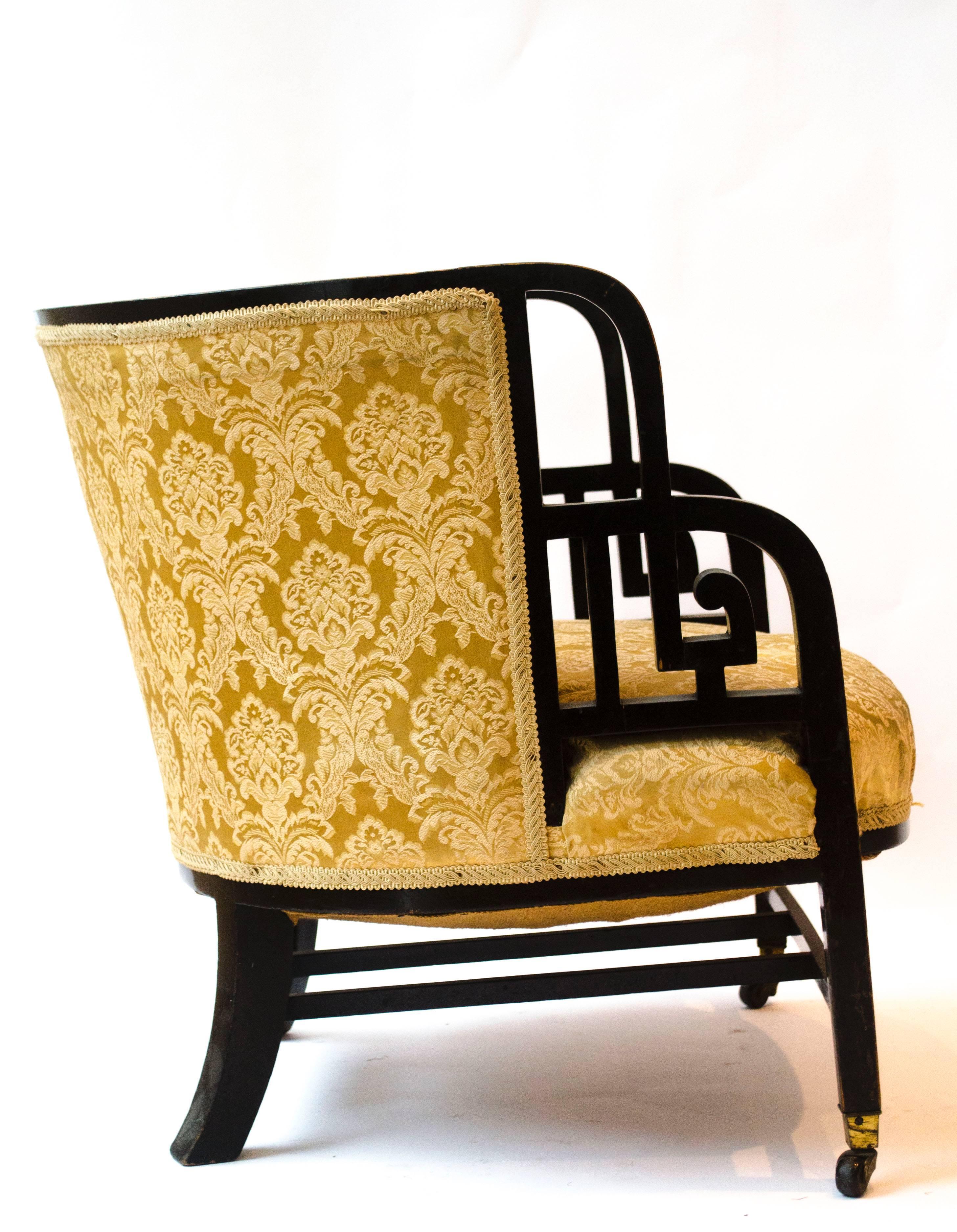 Anglo-Japanese Ebonized Walnut Lounge Chair, Attributed to E W Godwin ...
