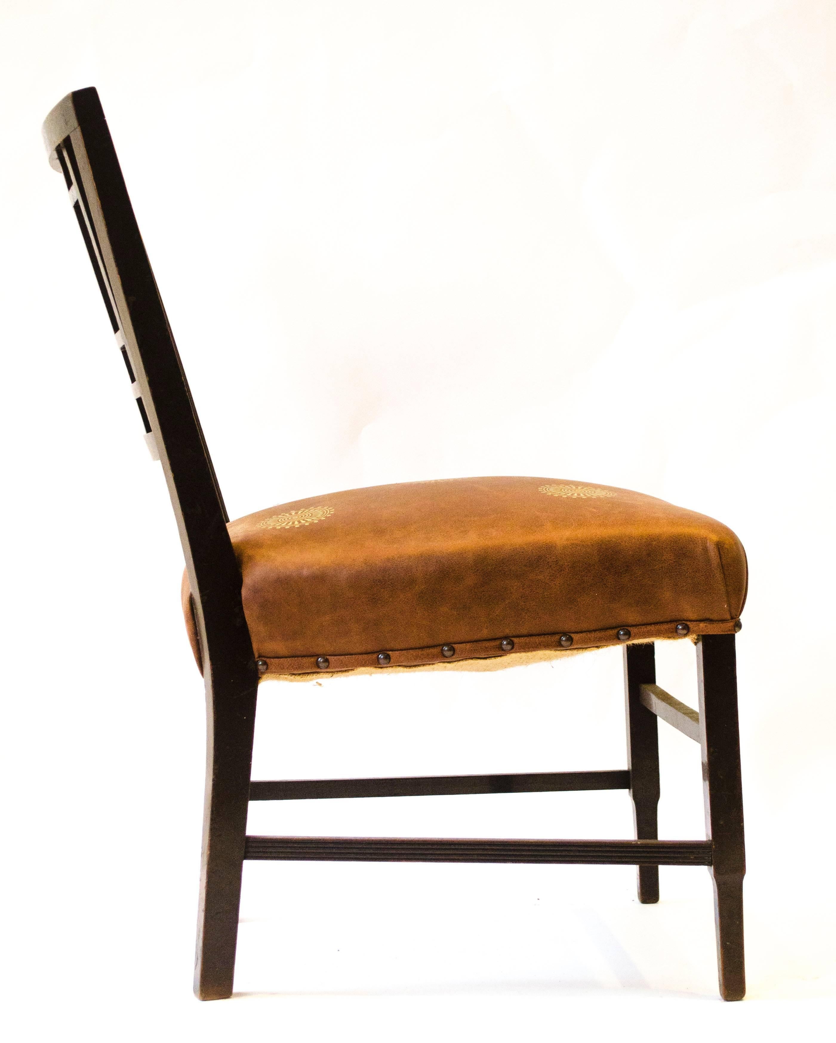 Anglo-Japanese Ebonized Side Chair, Attributed to Edward William Godwin ...