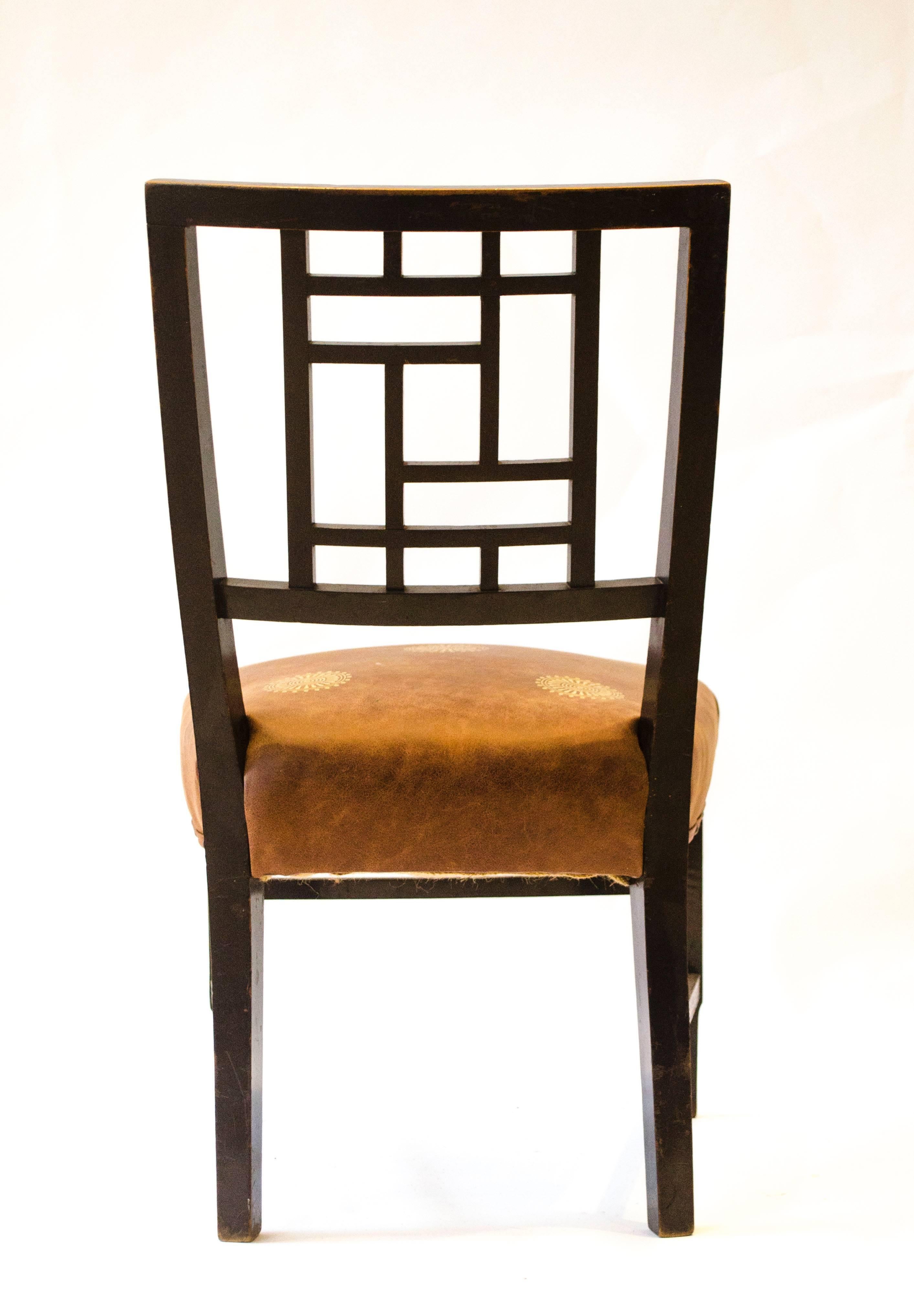 Anglo-Japanese Ebonized Side Chair, Attributed to Edward William Godwin ...