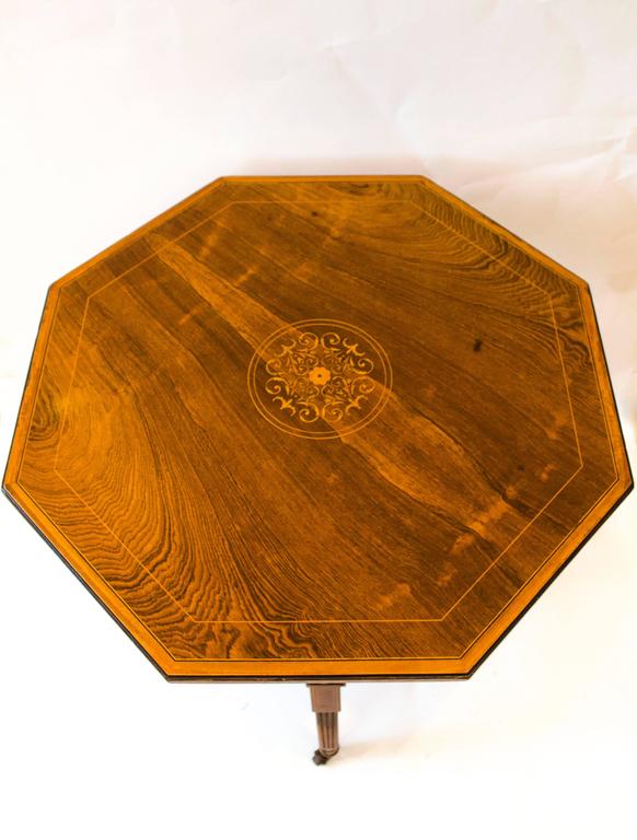 Jas Shoolbred. An Aesthetic Movement Octagonal Rosewood and Inlaid Side ...