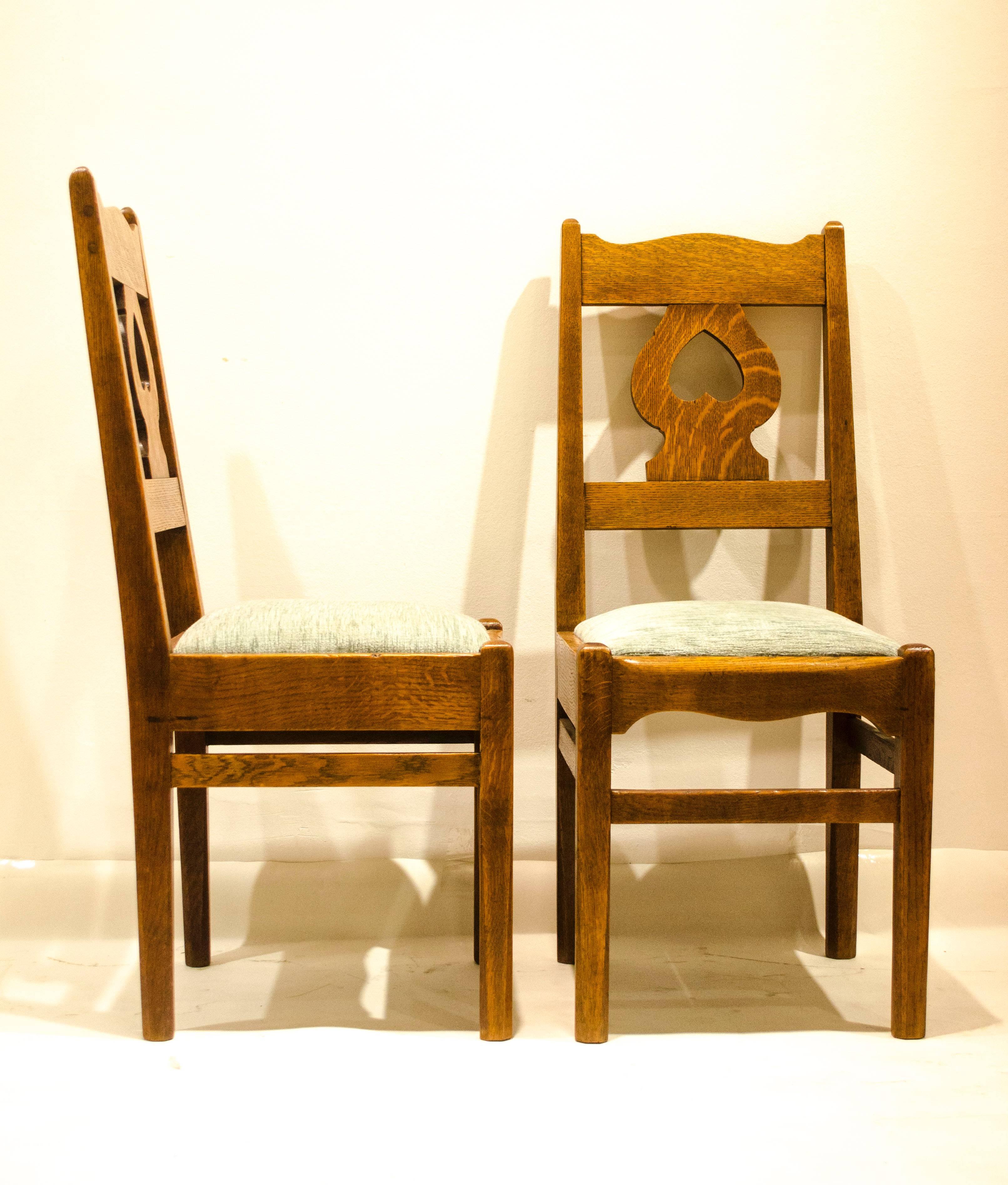 A Rare Pair of Arts and Crafts Oak Chairs by C F A Voysey at 1stDibs ...