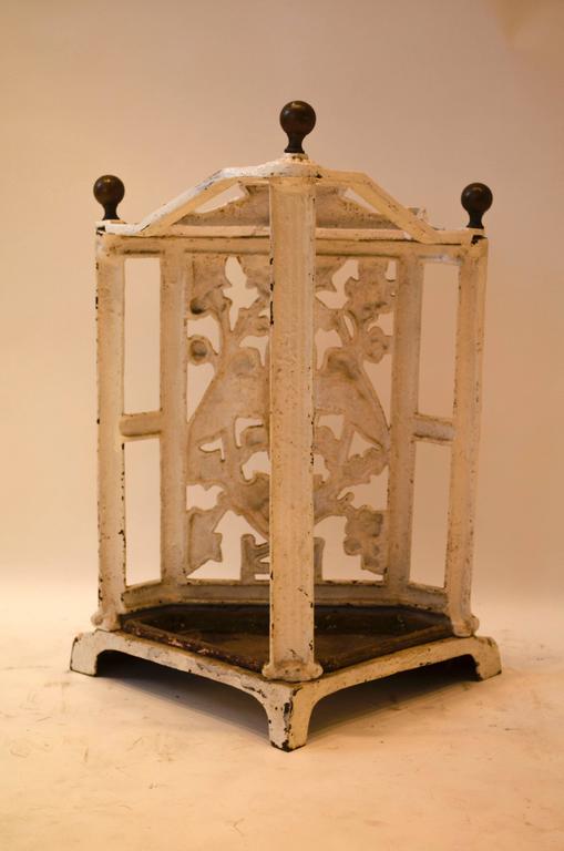 Arts and Crafts Cast Iron Corner Stickstand by Falkirk Foundry at 1stDibs