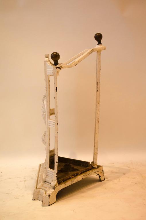 Arts and Crafts Cast Iron Corner Stickstand by Falkirk Foundry at 1stDibs