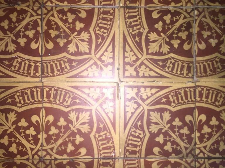 The Sanctus, 250 Arts and Crafts AWN Pugin Tiles at 1stDibs | pugin ...
