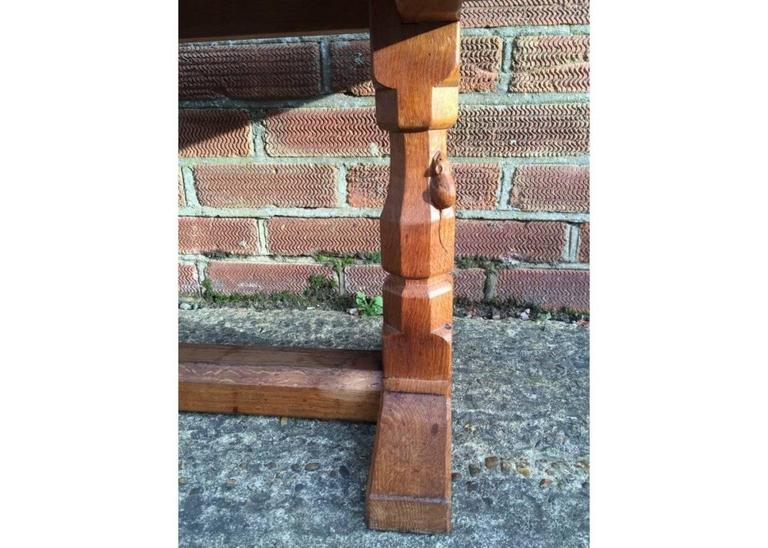 Mouseman An Arts and Crafts Oak Coffee Table with the Signiture Mouse ...