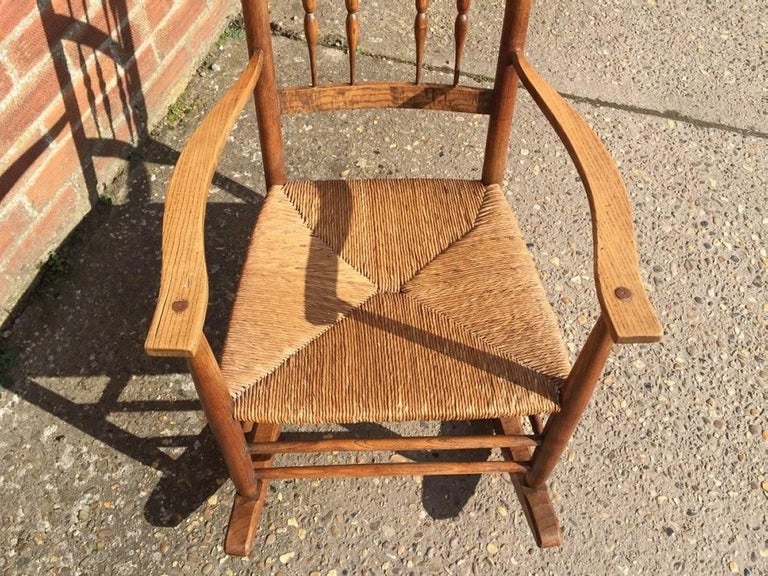 Cotswold School Rocking Chair Made From Ash by Edward Gardiner at 1stDibs