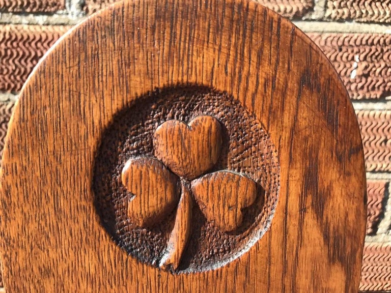 Arts and Crafts Style Settee with Clover Leaf Carvings and Pegged ...