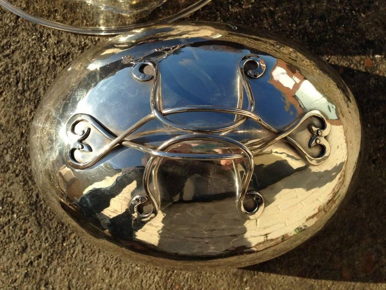 CR Ashbee Guild of Handicrafts Set of Four Silver Plated Meat Covers ...