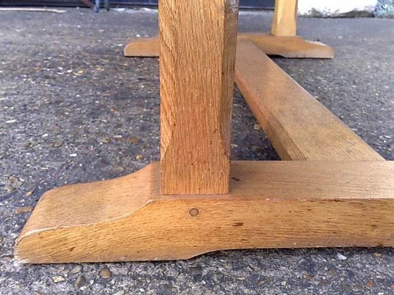 Heals, an Arts and Crafts Oak Dining Table with Hand Chamfered Edges ...