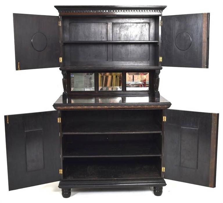 Aesthetic Movement Side Cabinet, in the Style of Daniel Cottier at 1stDibs