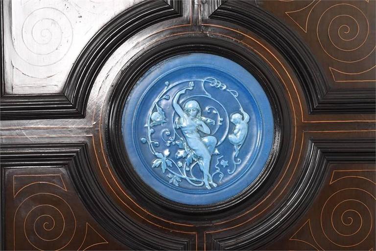 Aesthetic Movement Side Cabinet, in the Style of Daniel Cottier at 1stDibs