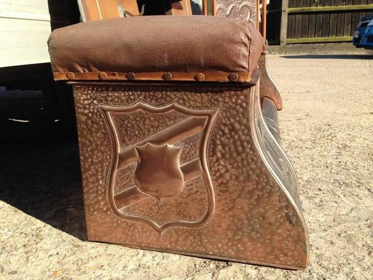 Arts and Crafts Fire Place Set with a Seat to Each Side and Matching ...