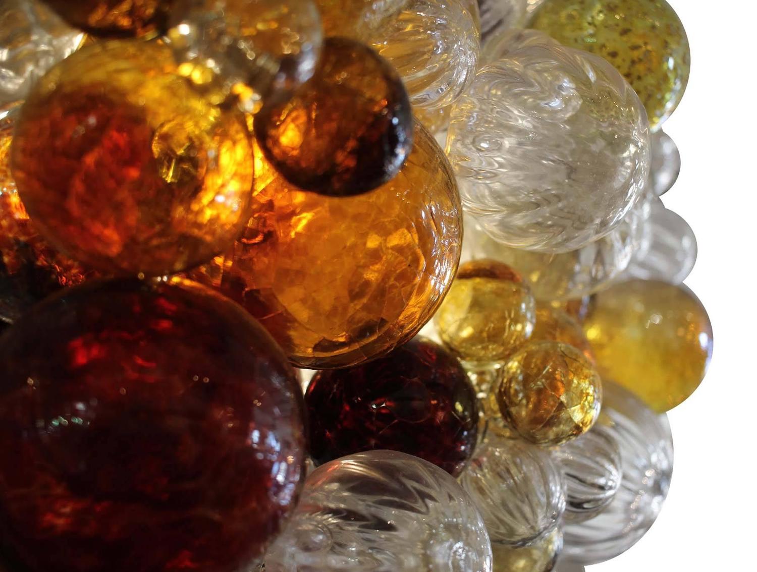 Original Bubble Glass Chandelier For Sale at 1stdibs