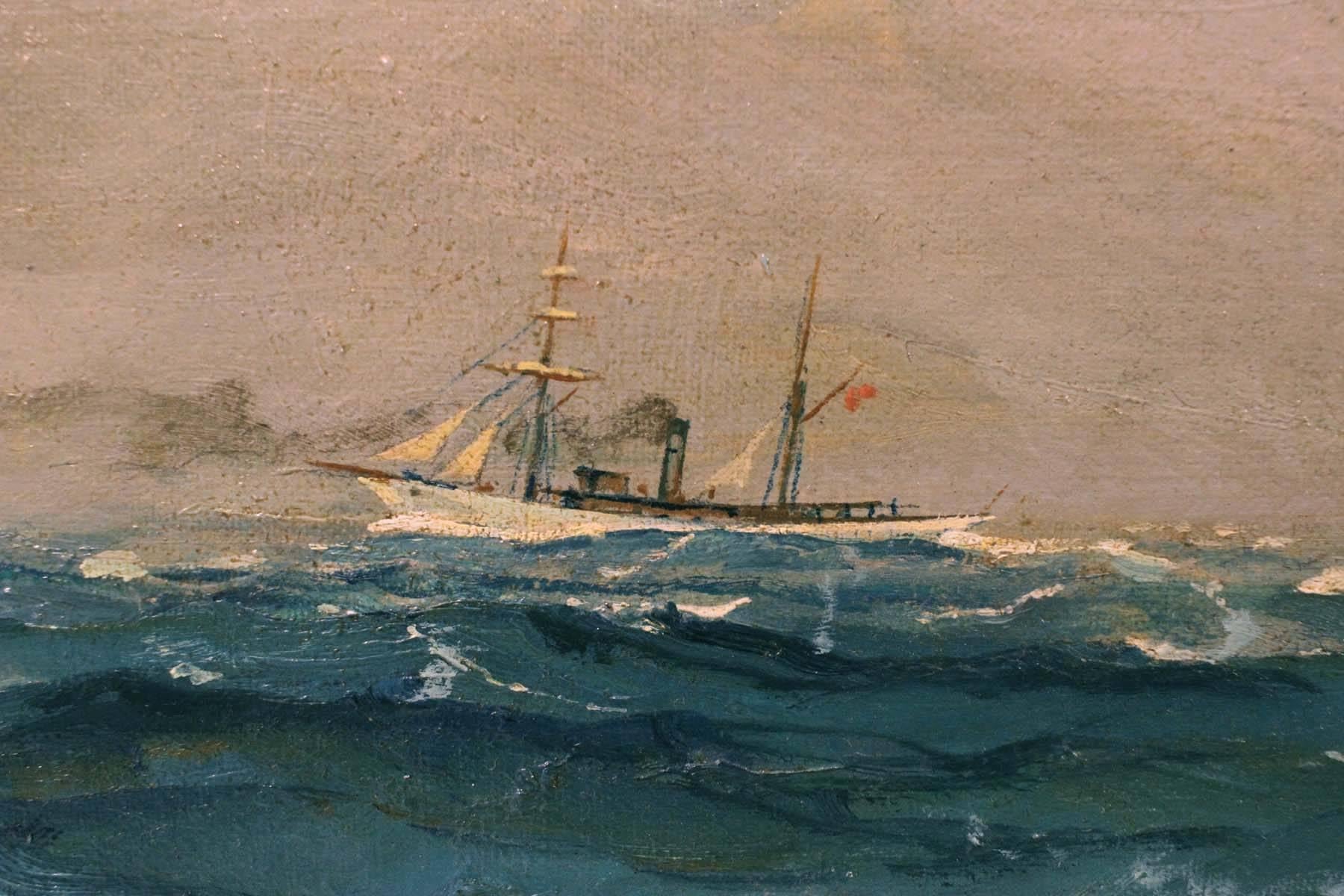 Sail Boat Oil Painting James a Mitchell at 1stDibs | james a mitchell ...