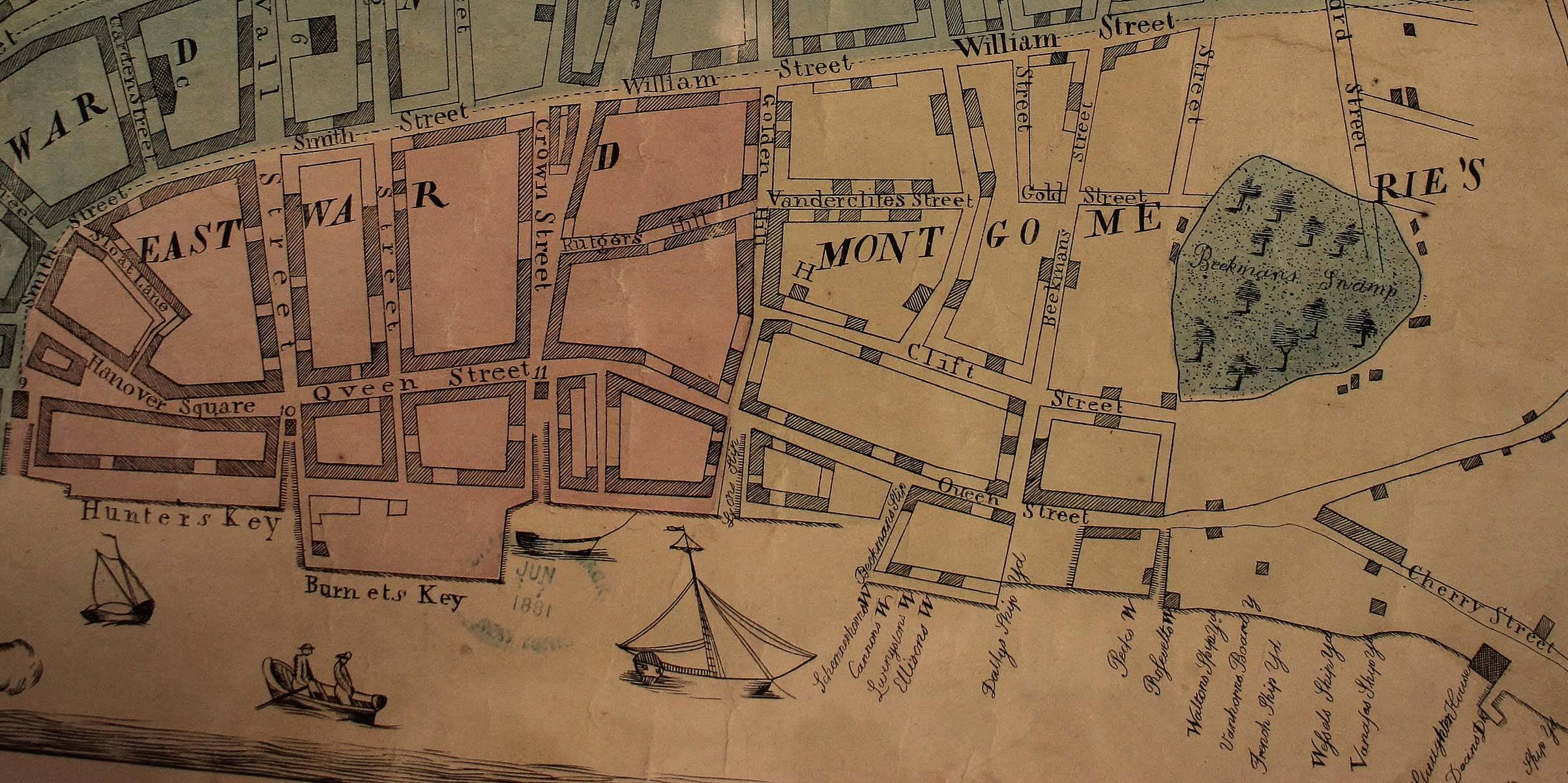 Early Map of New York City at 1stDibs