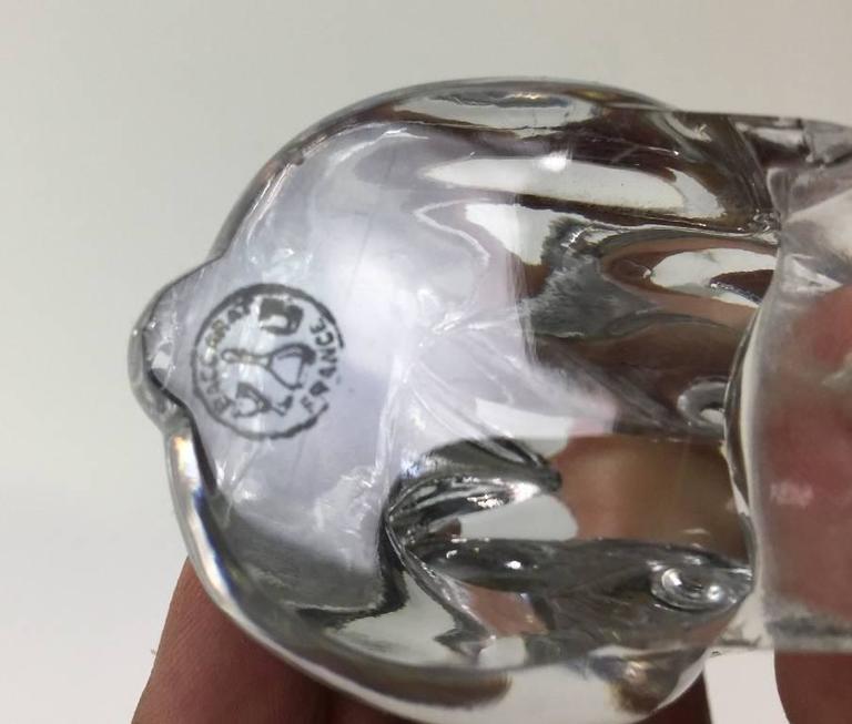 Baccarat Crystal Rabbit Figurine Paperweight at 1stDibs