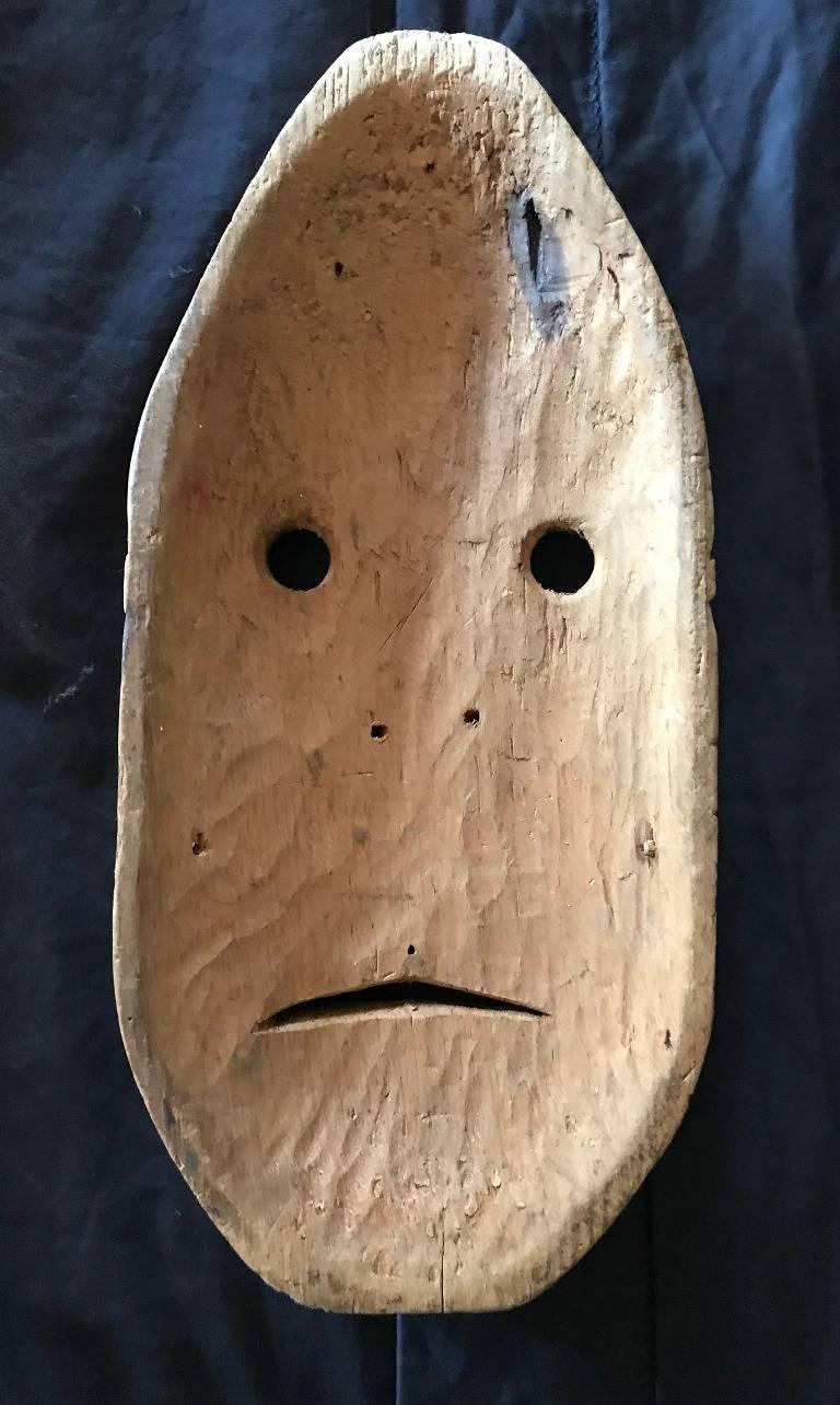 Hand-Carved Wooden Native American or Eskimo ‘Alutiiq/ Sugpiag’ Mask at ...