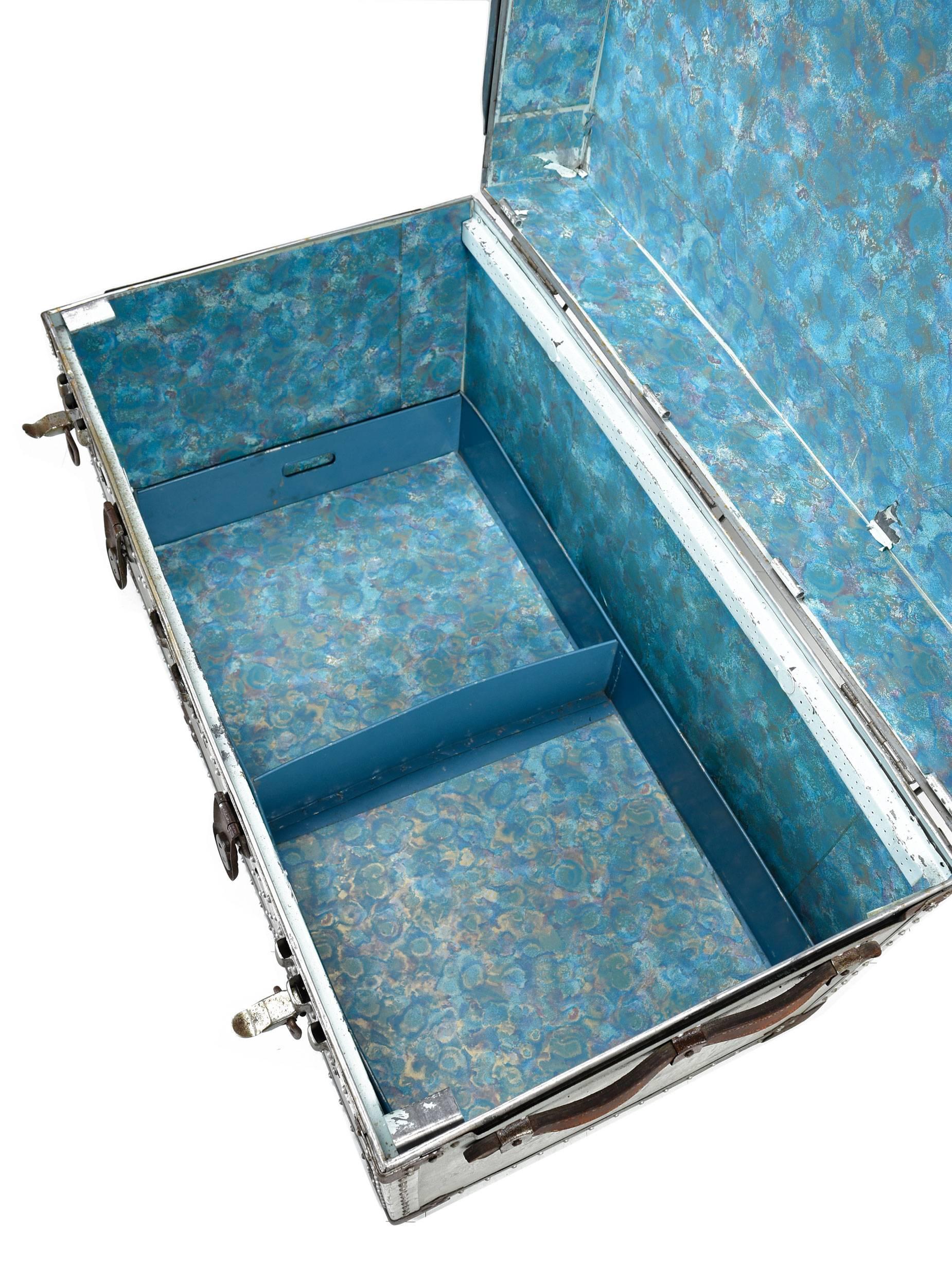 Korean War Era Vintage Aluminum Military Trunk at 1stDibs | kowa ...